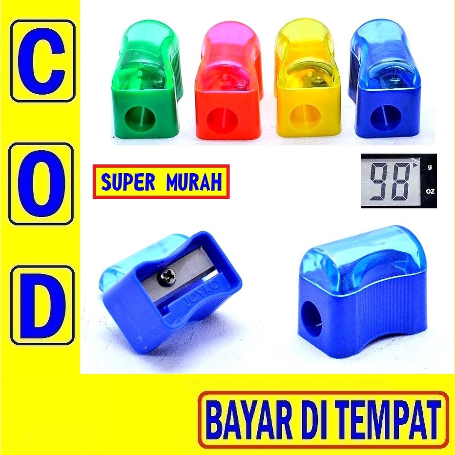 Jual 23J Rautan Pensil Serutan Pensil Joyko Warna Warni Alat Raut ...