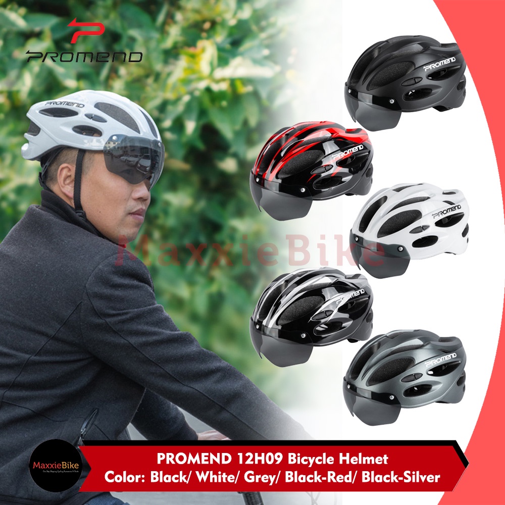Jual PROMEND Helm Sepeda Bicycle Helmet TK-12H09 Visor Road MTB ...