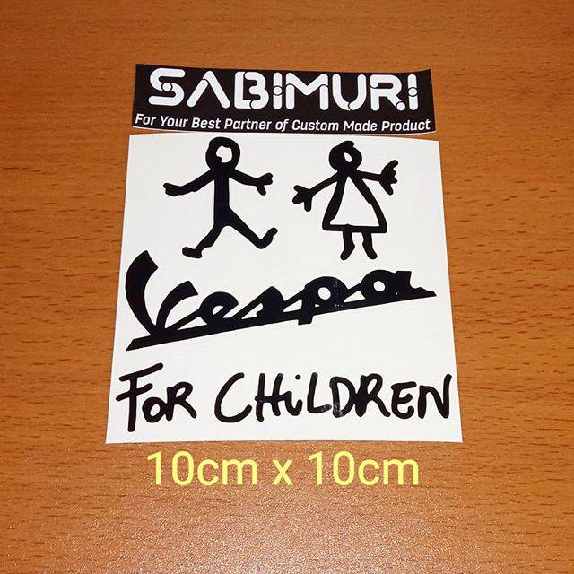Jual Cutting Sticker Stiker Vespa for Children 10cm | Shopee Indonesia