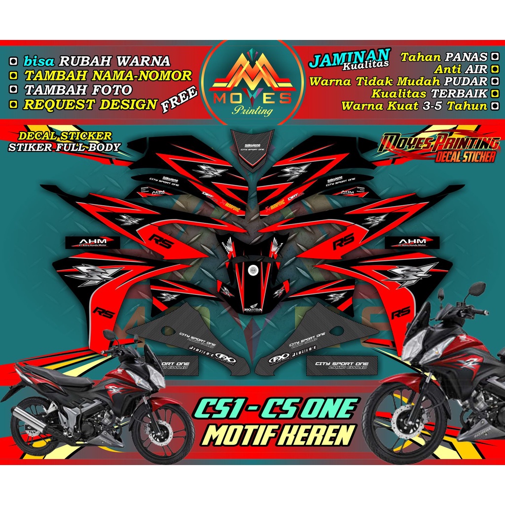 Jual Decal CS - ONe Full Body STiker Motor - Bisa COD/BAYAR DItempat ...