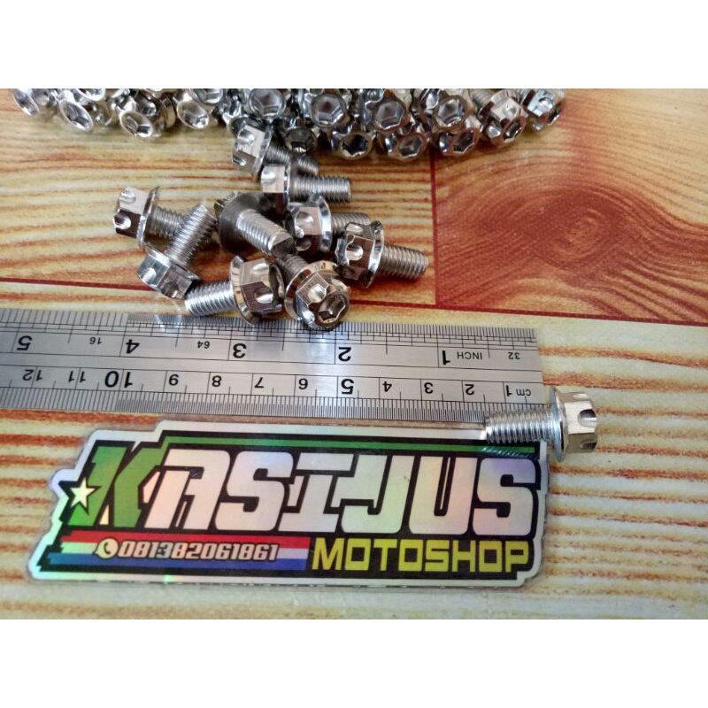 Jual baut probolt 8x15 m8x15 stainless model 2 kunci original heng baut ...