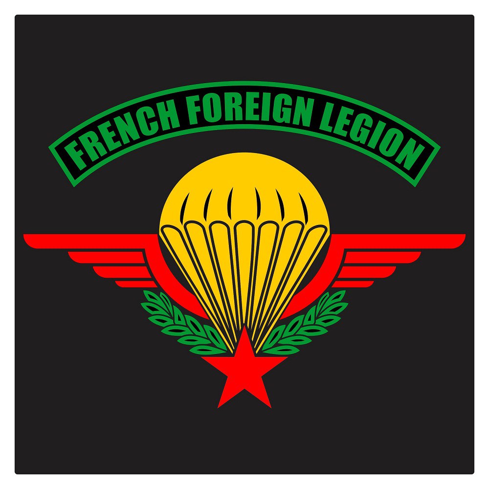 Jual French Foreign Legion Parachute Badge, Cutting Sticker | Shopee ...