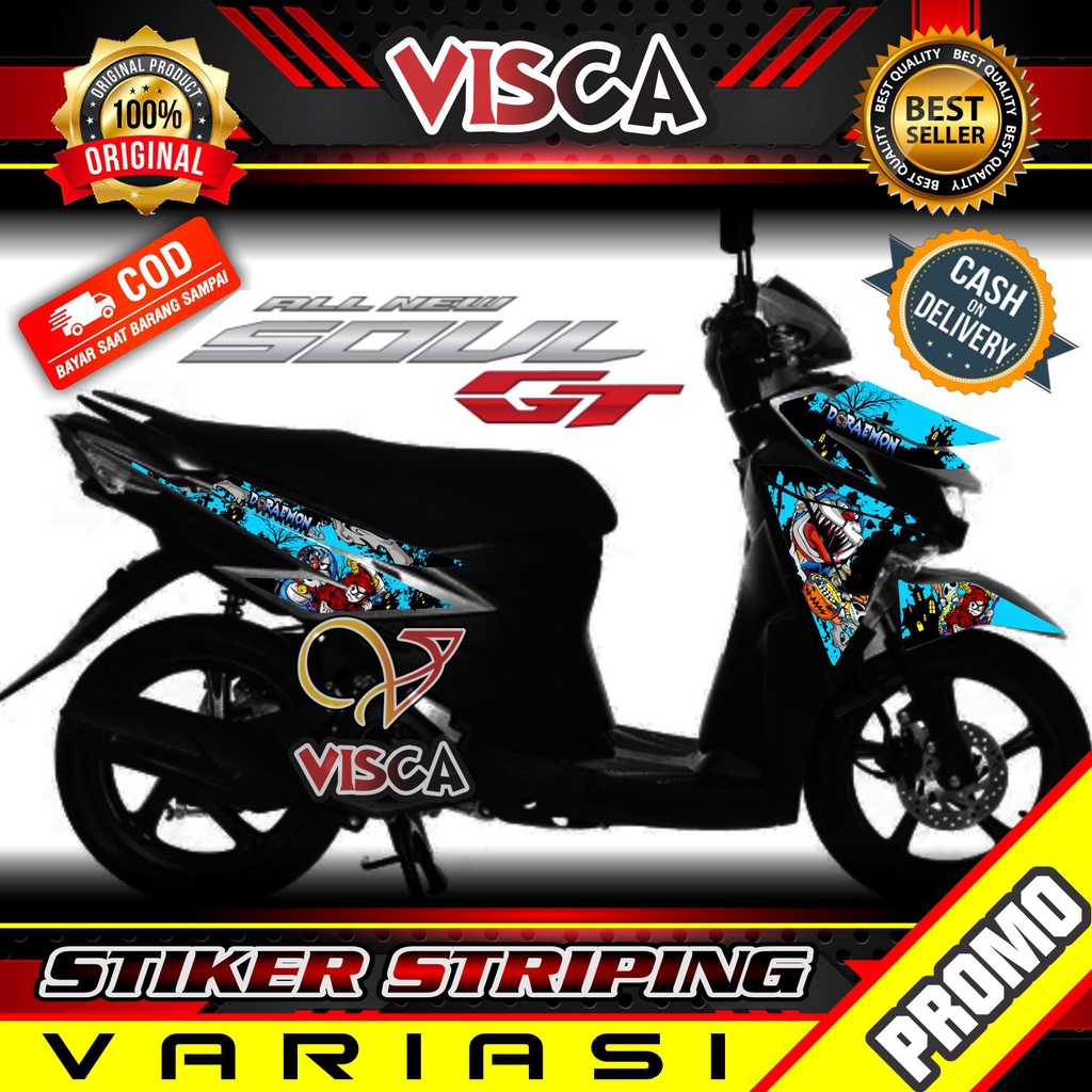 Jual Striping Soul GT 125 - Stiker Sticker Striping Variasi Lis Yamaha Soul GT 125 - Striping ...