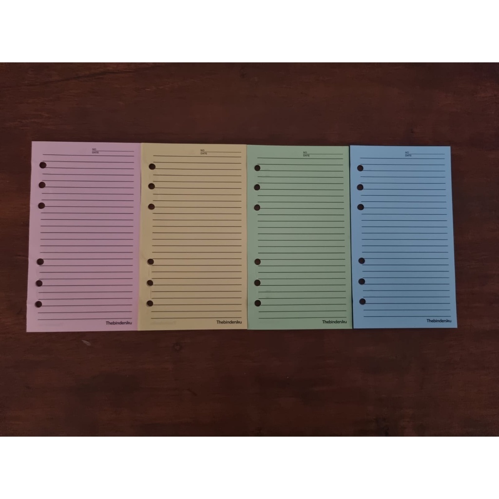 Jual REFILL ISI BINDER 6 RING A6 WARNA POLOS GARIS ISI 50 LEMBAR ...
