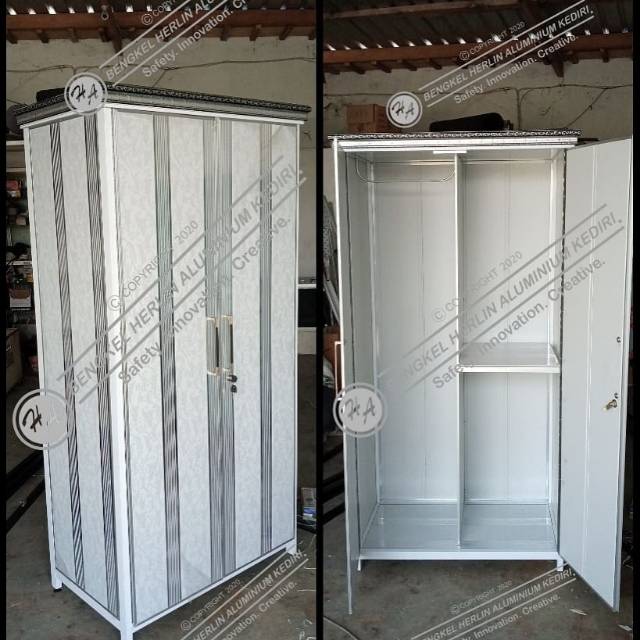 Jual Lemari Pakaian Aluminium kombinasi PVC | Shopee Indonesia