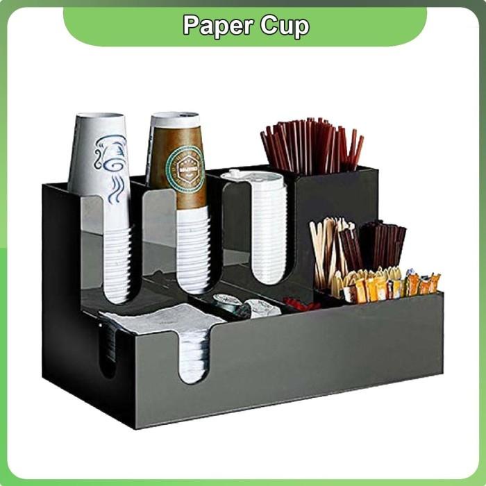 Jual Dispenser Rak Akrilik Paper Cup Holder Sederhana Complete Model C ...
