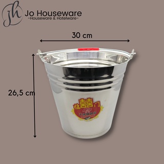 Jual Ember timba stainless steel 10liter tebal anti karat P17-10L ...