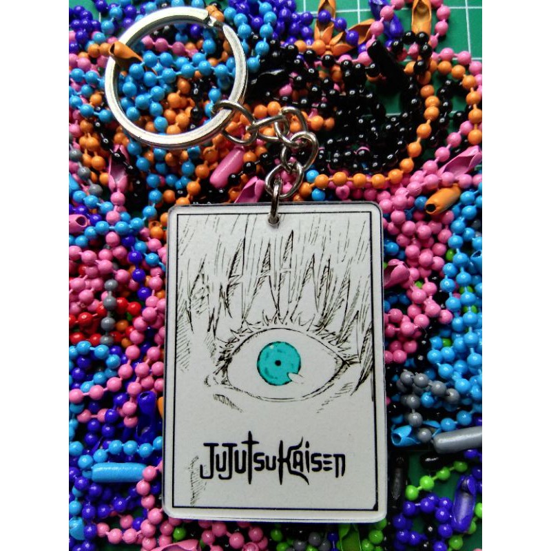 Jual KEYCHAIN JUJUTSU KAISEN / GOJO SATORU EYES ANIME | Shopee Indonesia