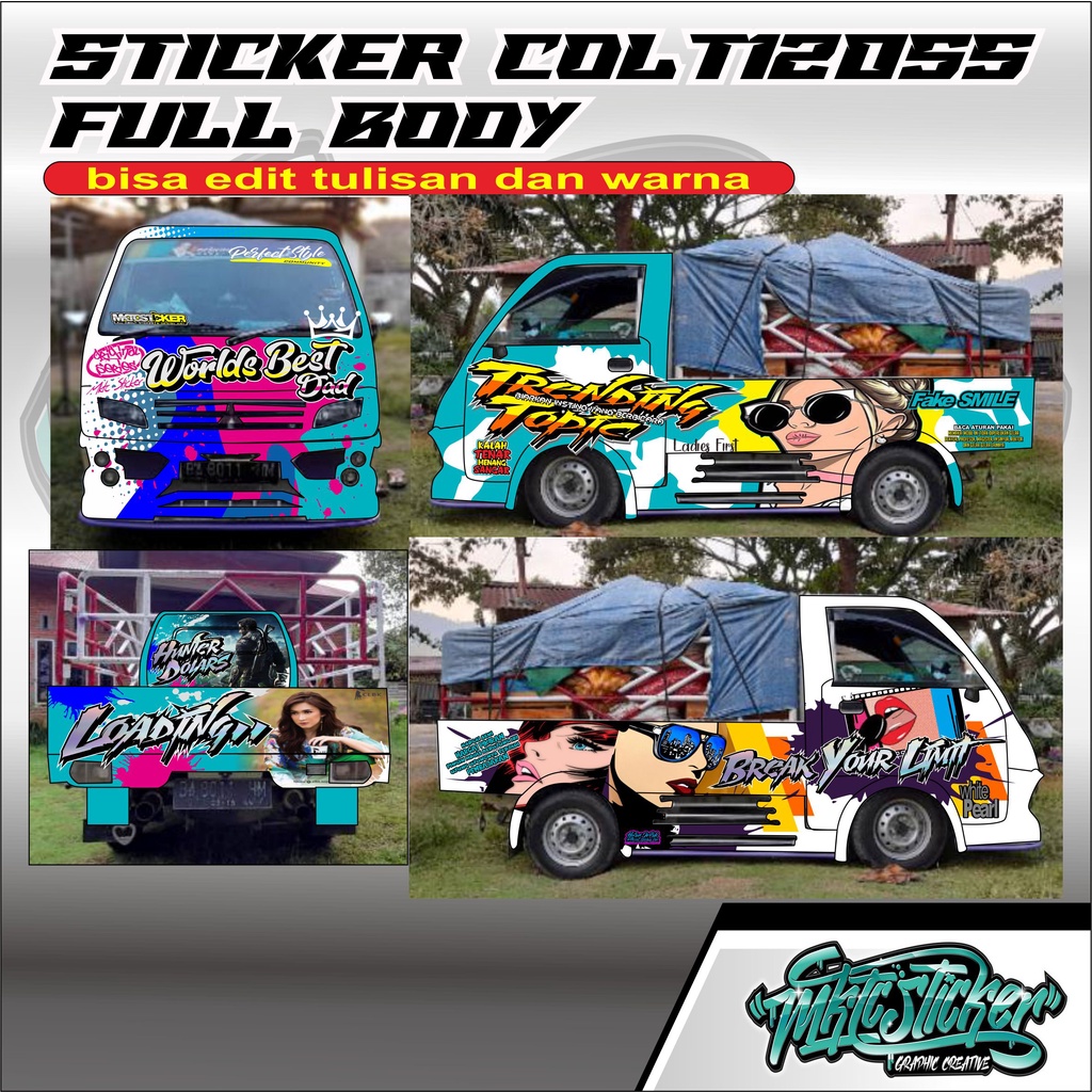 Jual stiker decal colt 120 ss full body (bisa request gambar) | Shopee ...