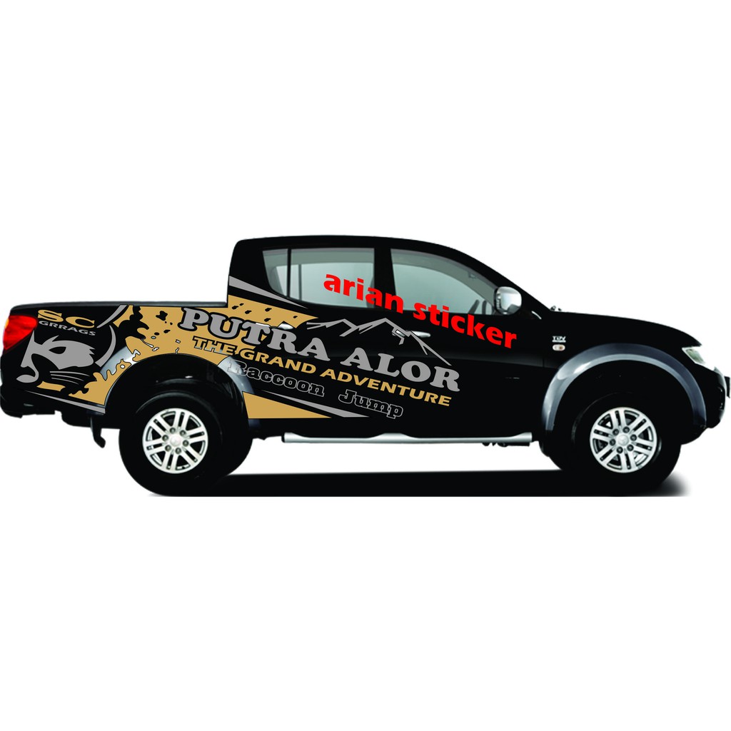 Jual Terbaru stiker sticker mobil ranger triton hilux navara strada ...