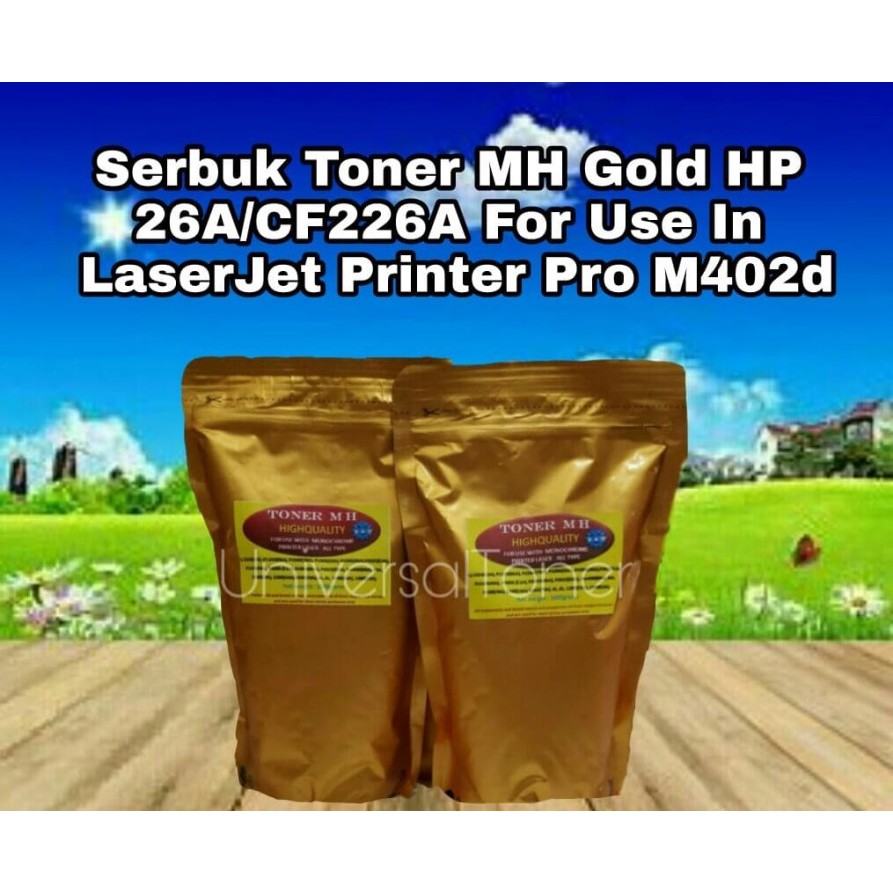 Jual Serbuk Toner Refill MH GOLD 26A CF226A M402 M426 M402dn M402dne ...