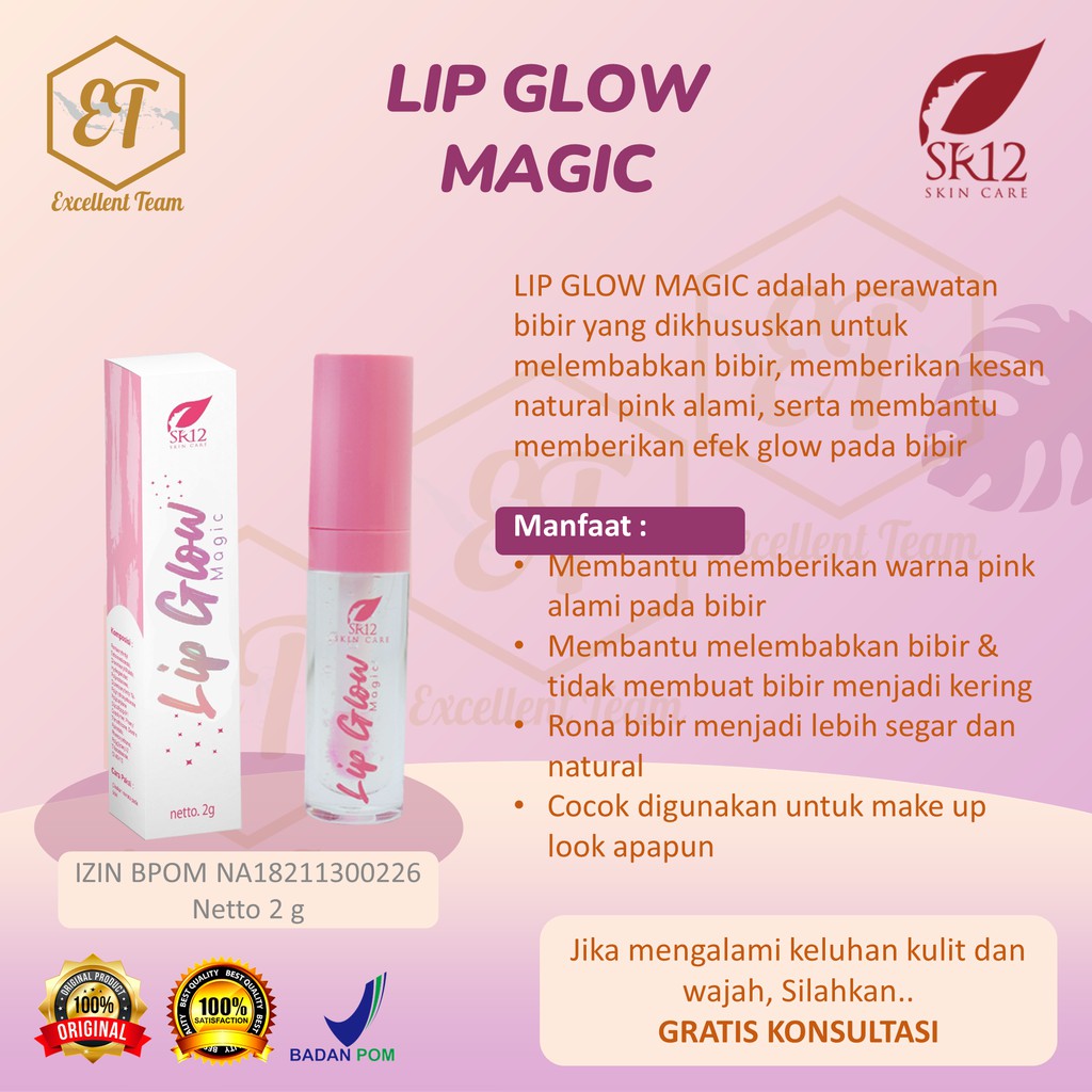 Jual SR12 LIP GLOW MAGIC 2 GRAM BIBIR GLOSSY GLOWING WARNA BIBIR CANTIK LEMBAB HALAL | Shopee ...