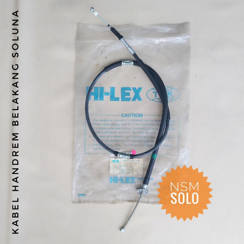 Jual Kabel Rem Tangan Parkir Handrem Belakang Rear Hand Brake Soluna ...