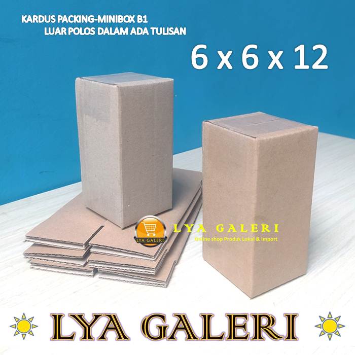 Jual Karton Box Mini Uk.6x6x12 cm Kardus Packing Luar Polos Dalam Ada ...