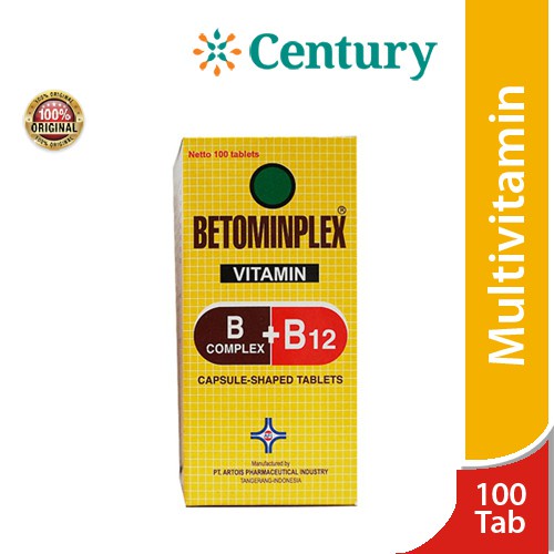 Jual Vitamin Betominplex B + B12 100 Tablet | Shopee Indonesia