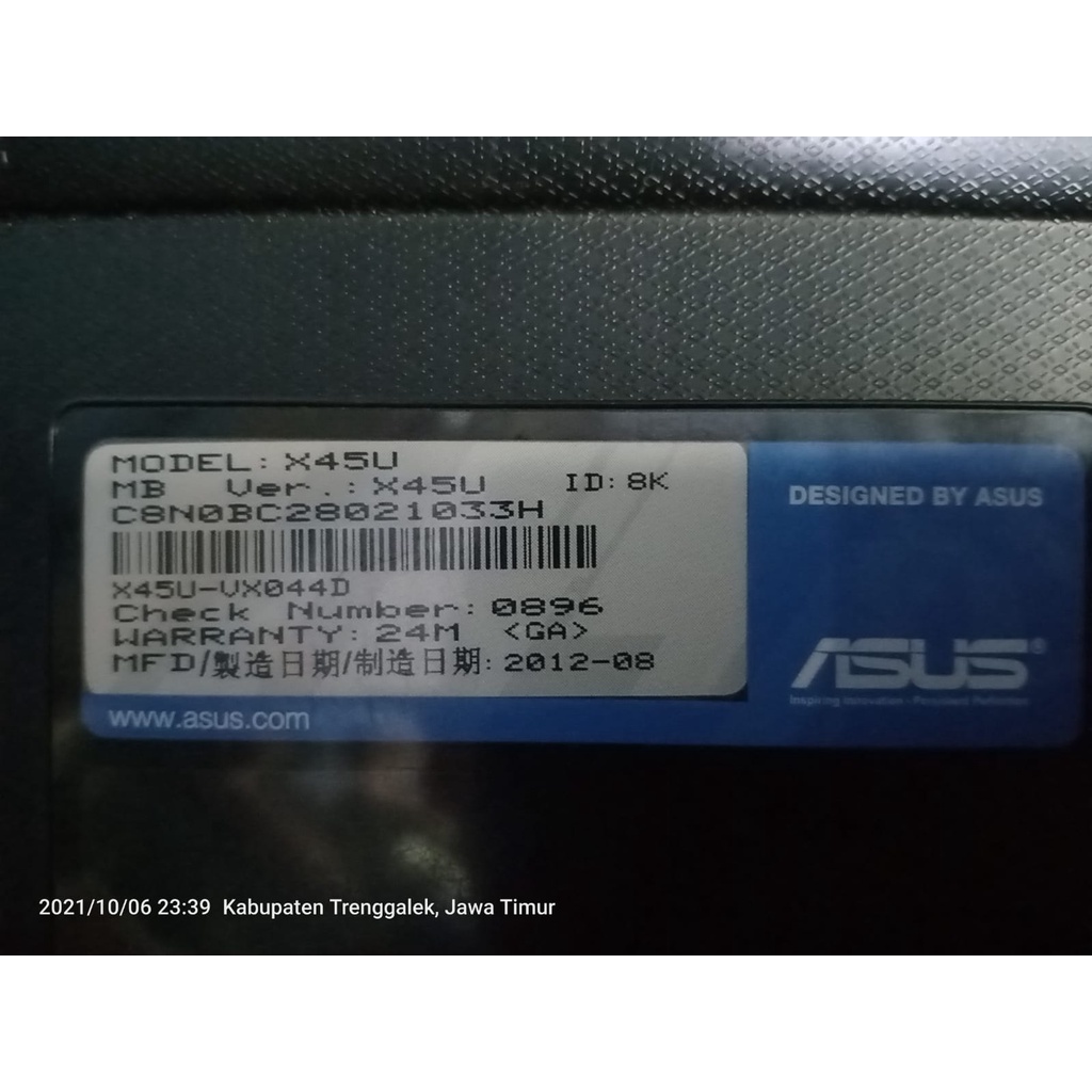 Jual CASING LAPTOP ASUS X45U full set | Shopee Indonesia