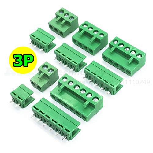 Jual Terminal Block Konektor Plugable 5.08 mm 3 pin Screw Hijau 3p ...