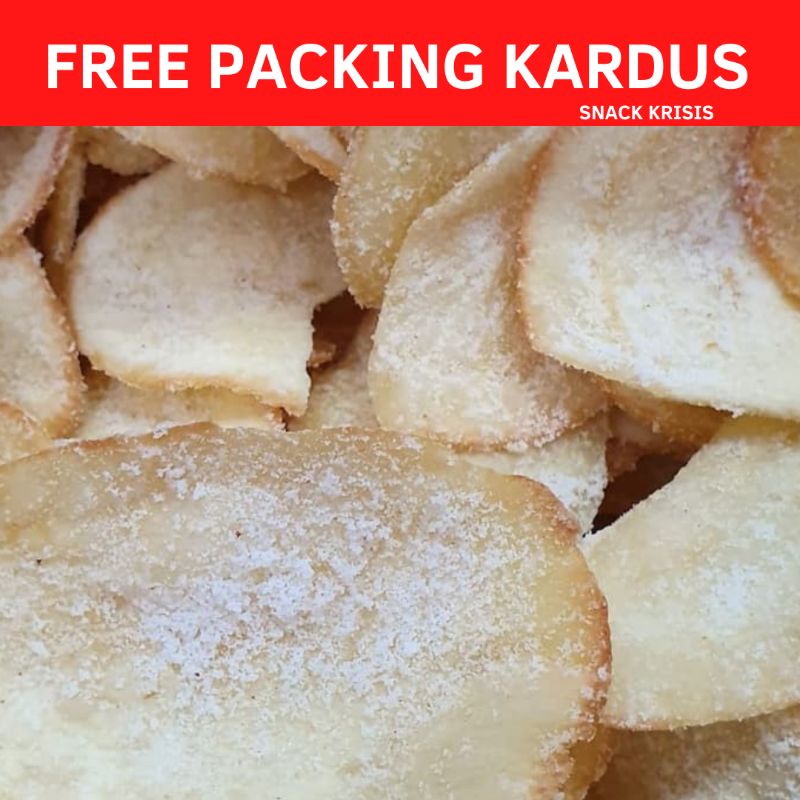 Jual Keripik singkong manis gula halus enak renyah 200g free buble wrap ...