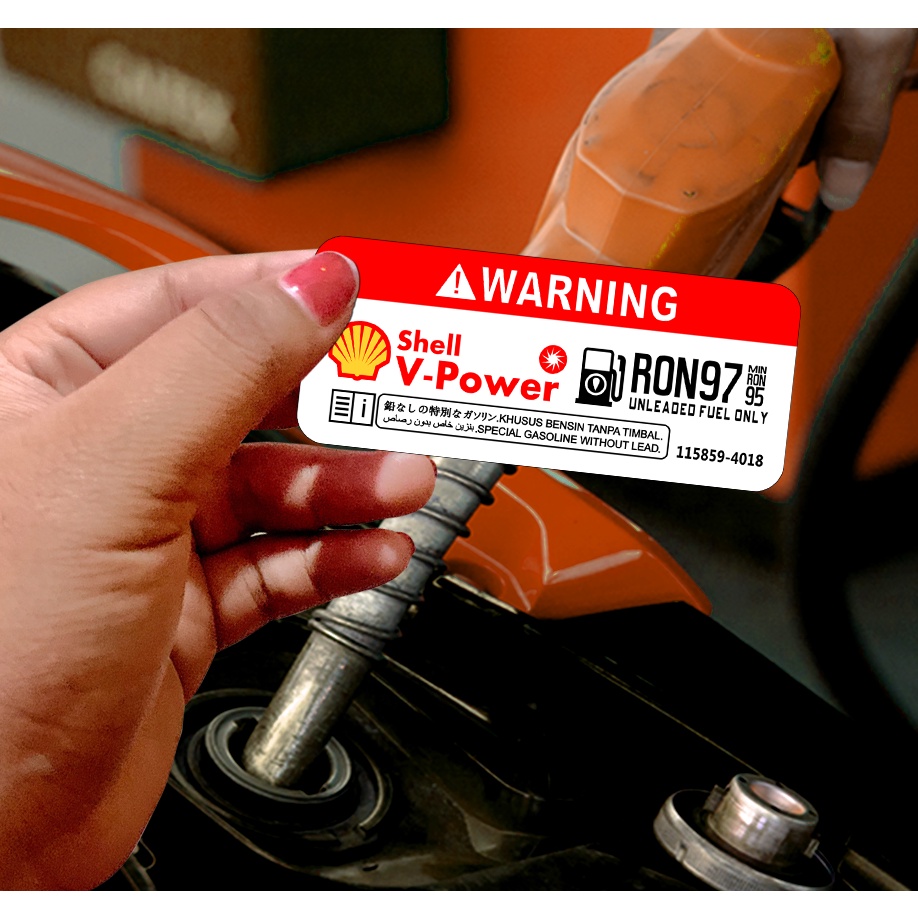 Jual PROMO Stiker Tangki Bahan Bakar RON PERTAMAX TURBO PETRONAS SHELL ...