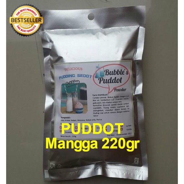 Jual Mangga Bubble's Frizco Puddot Premix Pudding Sedot 220gr Bubuk ...