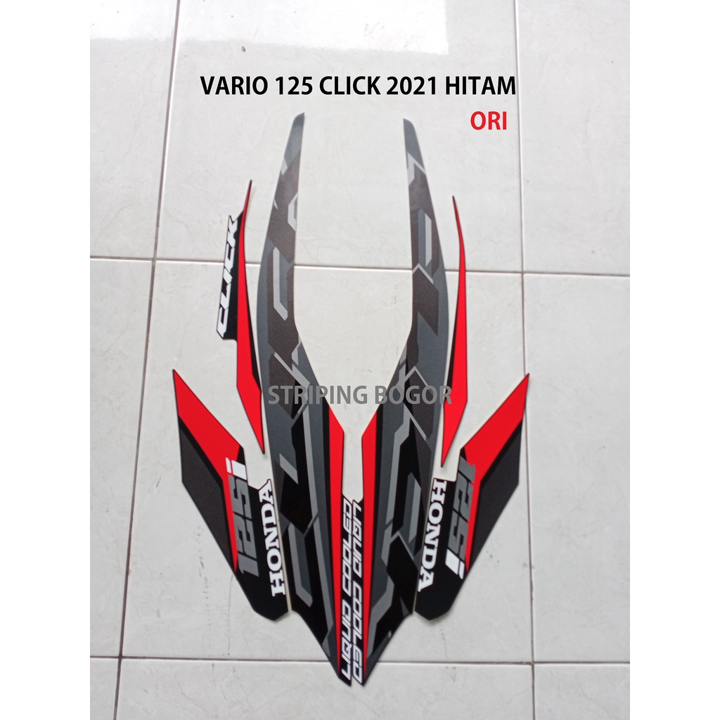 Jual Striping Stiker Motor Honda Vario 125 Click 2021 Black | Shopee ...