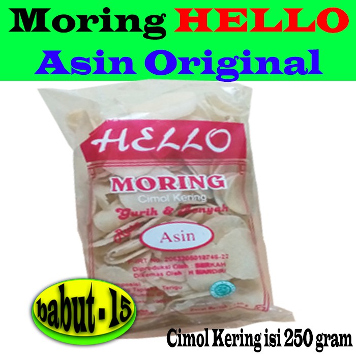 Jual Molring Original HELLO Makanan Ringan Moring Asin Original Khas ...