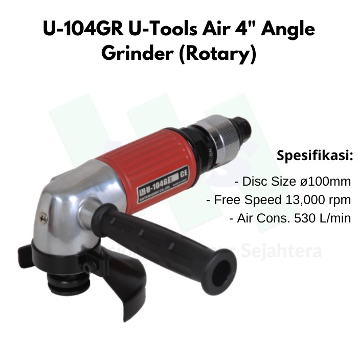 Jual Mesin Gerinda Angin Air Angle Grinder 4 inch (Rotary) U-104GR U-Tools | Shopee Indonesia