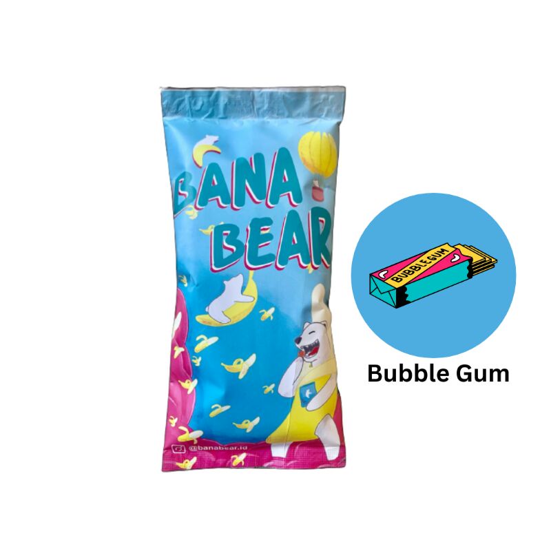 Jual Keripik Pisang Rasa Unik Bana Bear Varian Pedas Keju Bubble Gum ...