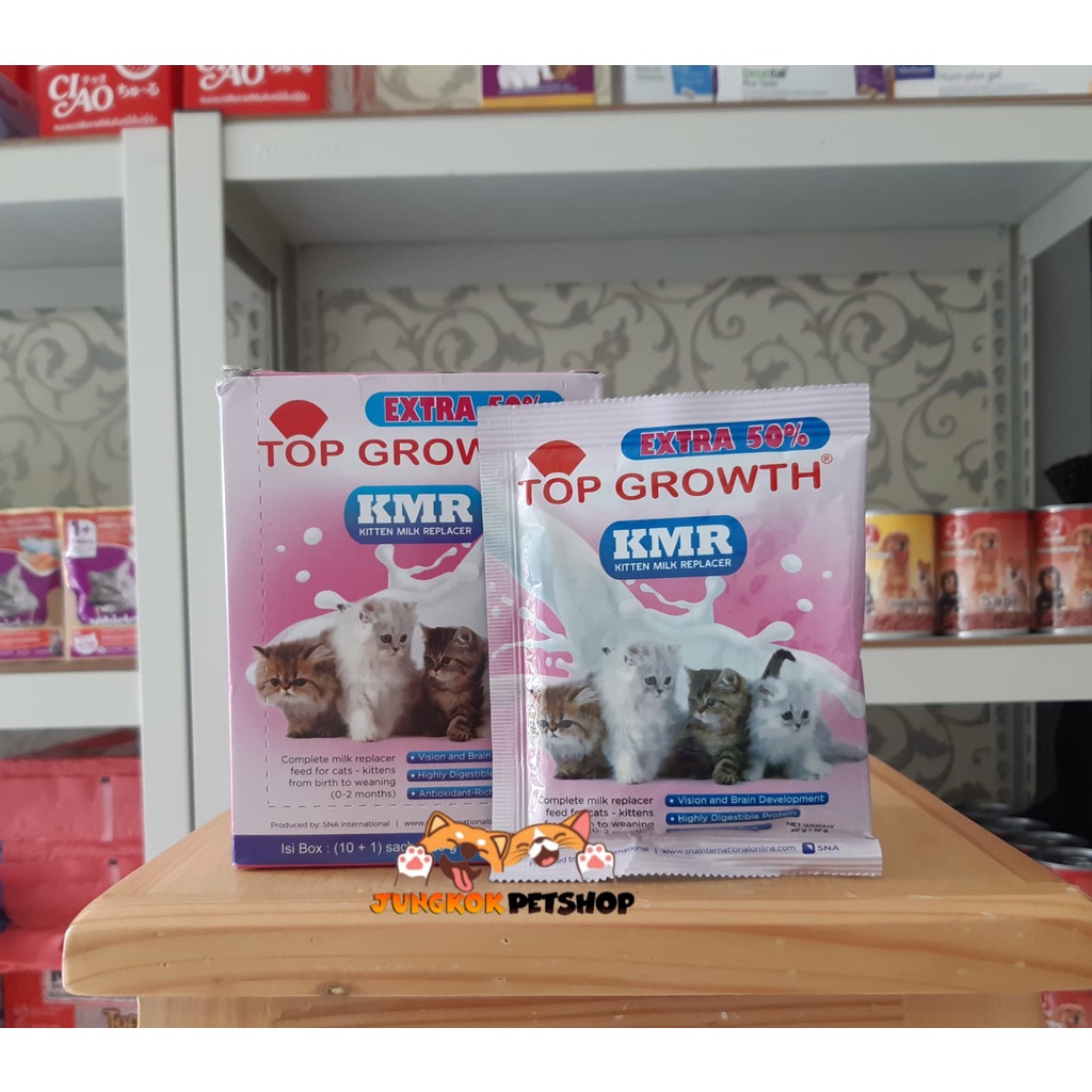 Jual Top Growth Kitten Milk Replacer 20 gr KMR Susu Kucing / Cat Milk ...