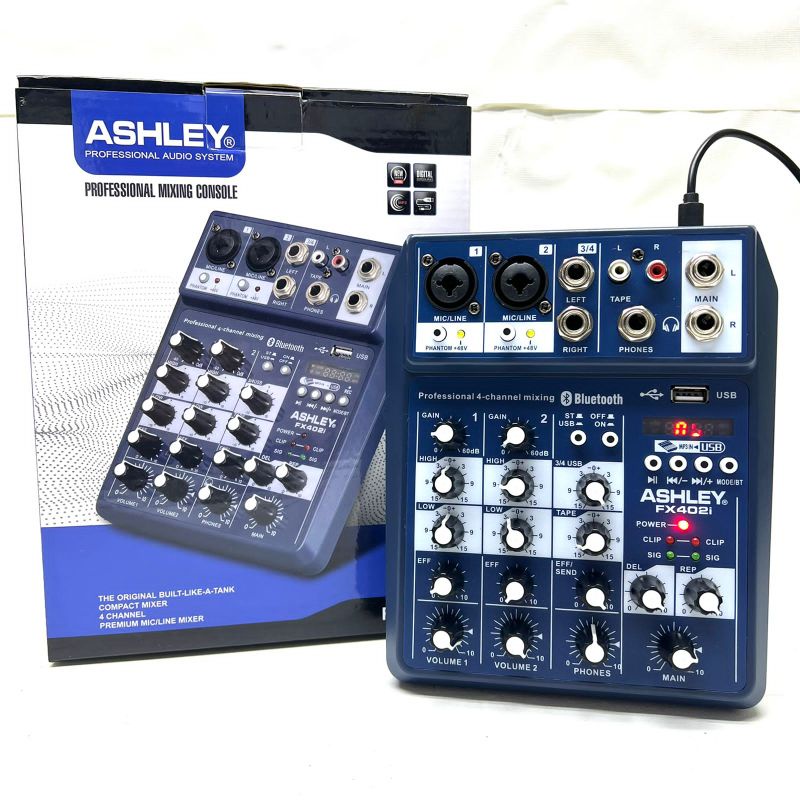 Jual Mixer Ashley M House 4 Original 4 Channel Bluetooth - USB Interface | Shopee Indonesia