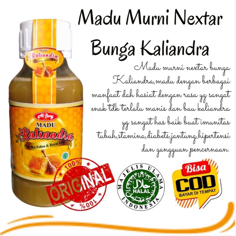 Jual Super Madu Murni Al-Bany Bunga Kaliandra Nett 700gr (murni 100% ...