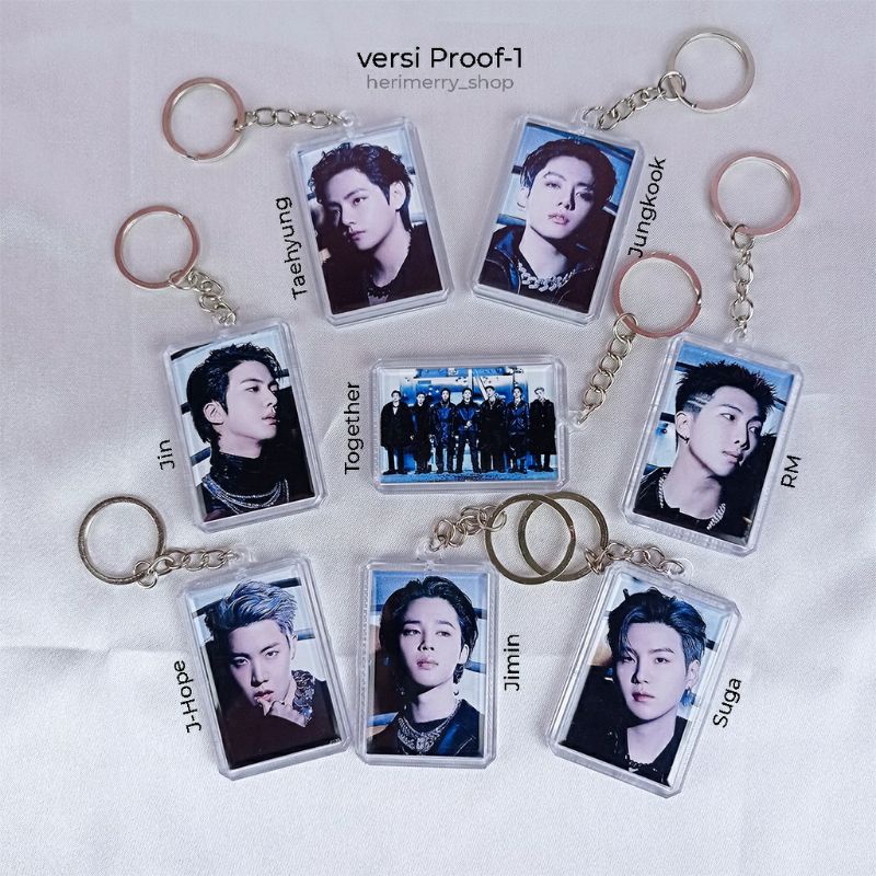 Jual Gantungan kunci BTS Proof gantungan kunci akrilik gantungan kunci ...