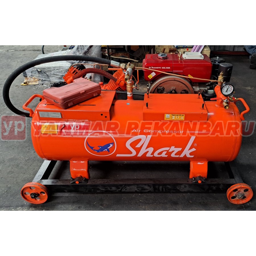 Jual Mesin Kompresor Angin / Air Compressor 3 HP PK Shark Unl Komplit ...