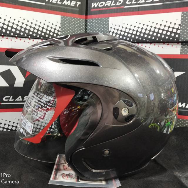 Jual HELM KYT ROMEO SOLID GUNMETAL / KYT ROMEO POLOS ABU ABU | Shopee ...