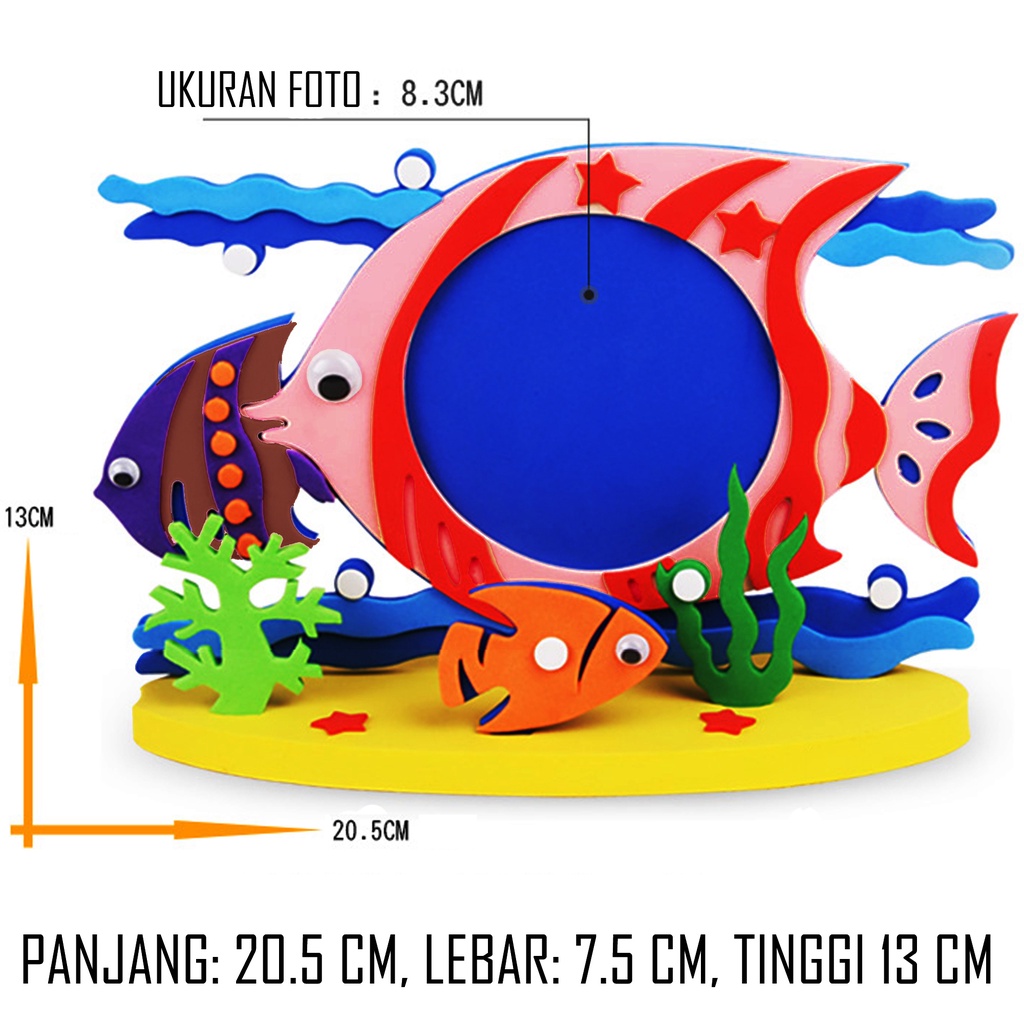 Jual ED35 DIY PIGURA BINGKAI FRAME FOTO EVA, MAINAN EDUKASI ANAK ...