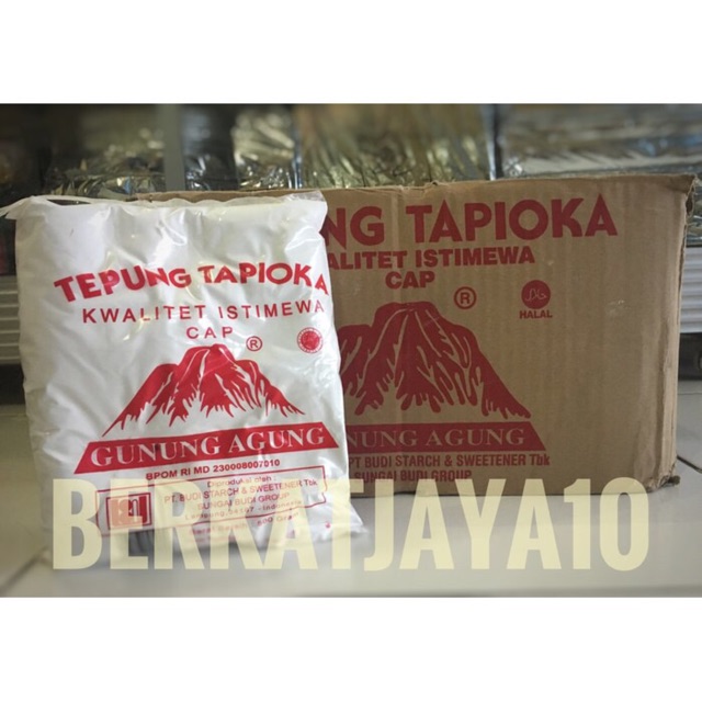 Jual Tepung Tapioka Sagu Gunung Agung 1 dus isi 20pcs (Gojek Only ...