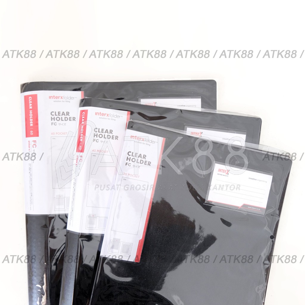 Jual Clear Holder / Display Books Folio 60 Pockets - Inter X Folder ...