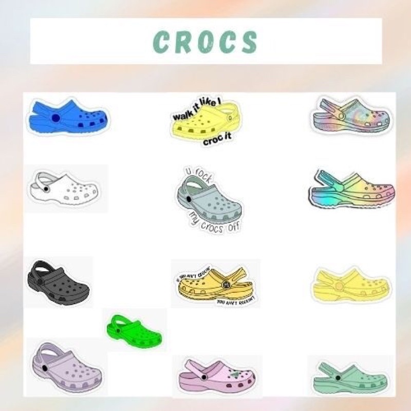 Jual CROCS stickers | aesthetic stickers crocs series ( 13pc) | Shopee ...