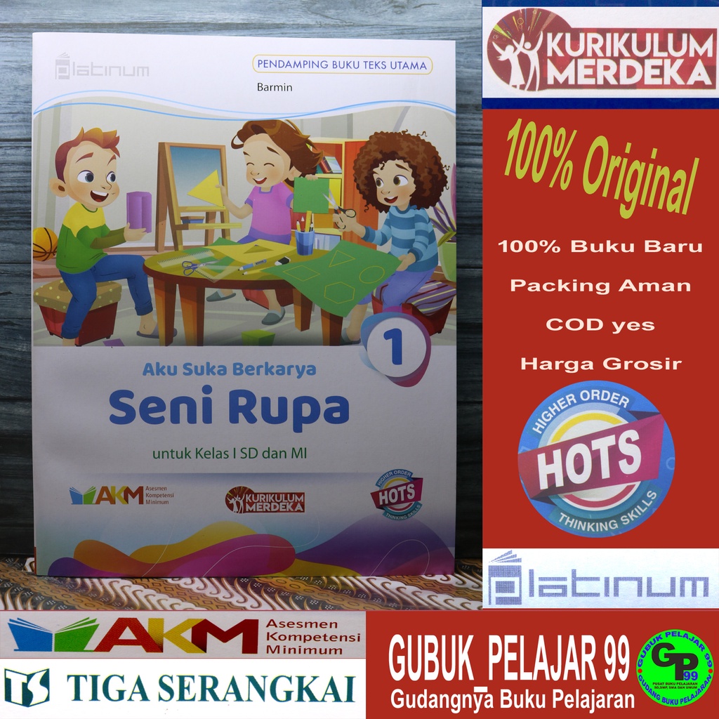 Jual Aku Suka Berkarya SENI RUPA Kelas 1 SD/MI Kurikulum Merdeka Platinum PT Tiga Serangkai ...