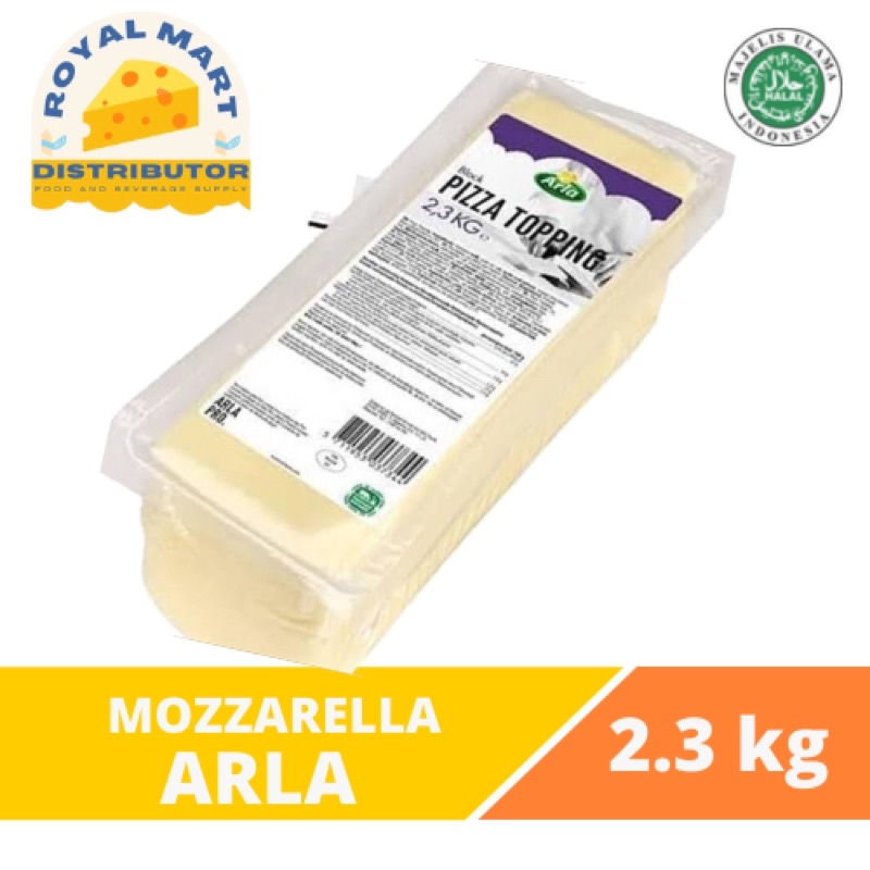 Jual ARLA MOZZARELLA KEMASAN 2.3KG/ARLA PIZZA TOPPING/ARLA MOZZARELLA ...