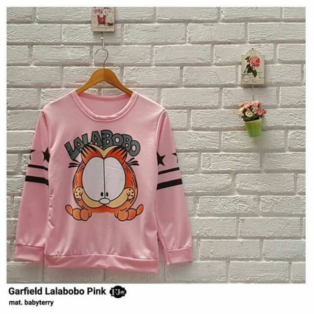 Jual Garfield Lala Bobo Pink | Shopee Indonesia
