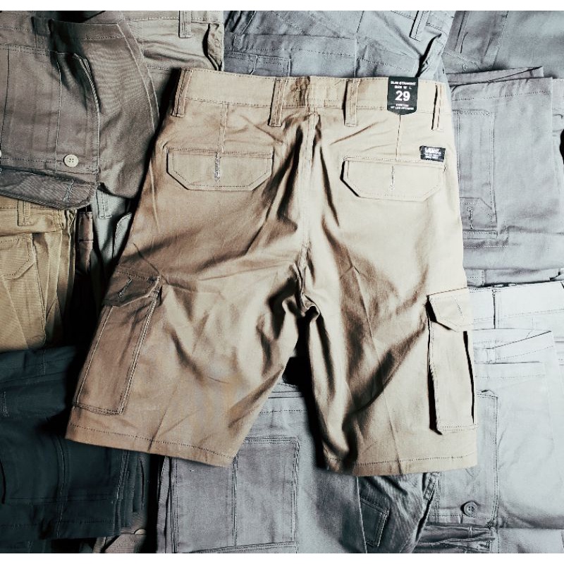 Jual Celana Pendek Kargo - Short Cargo True Cotton Twill | Shopee Indonesia