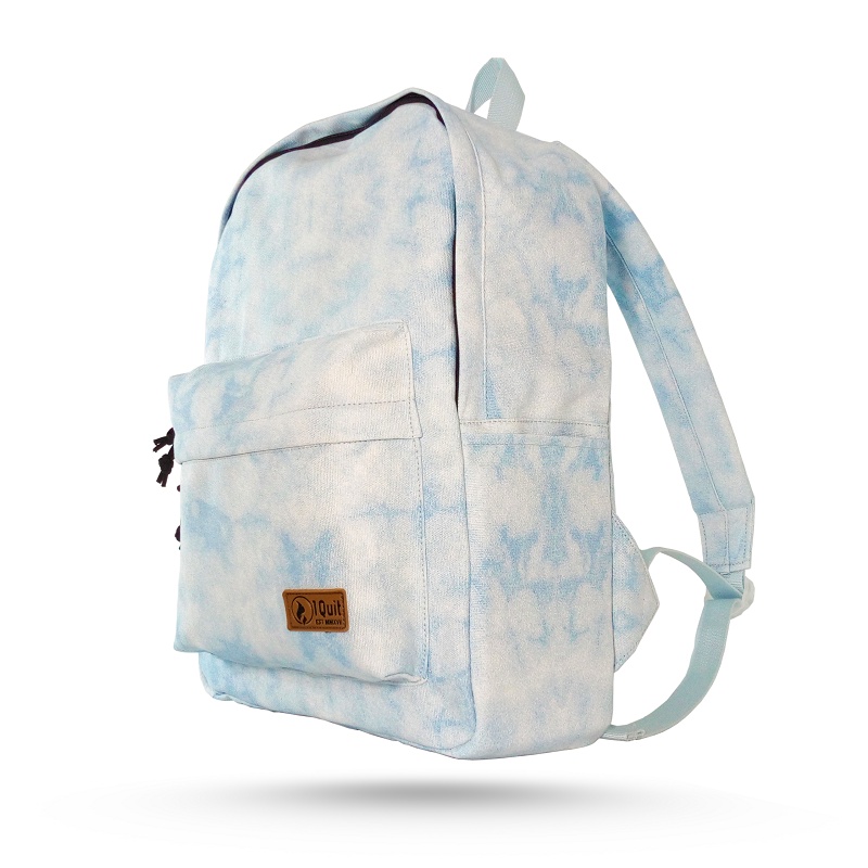 Jual I Quit Blue Cotton Candy Tie Dye Tas Ransel Wanita Casual | Simple ...