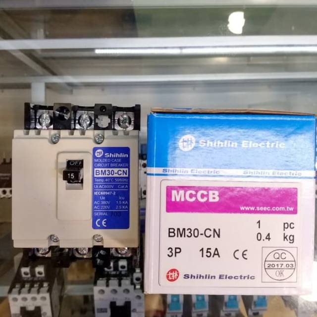 Jual MCCB BM30-CN 3P 15A SHIHLIN | Shopee Indonesia