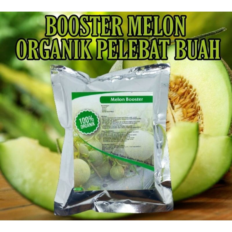 Jual Pupuk organik booster pelebat melon perangsang melon organik cepat berbuah lebat kemasan ...