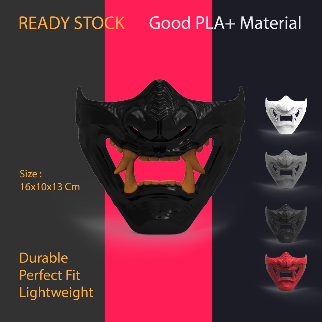Jual masker samurai Jepang Japanese samurai mask | Shopee Indonesia