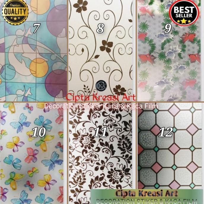 Jual [Ready] Stiker Kaca/Kaca Film Motif Buat Jendela Rumah /Pelapis ...
