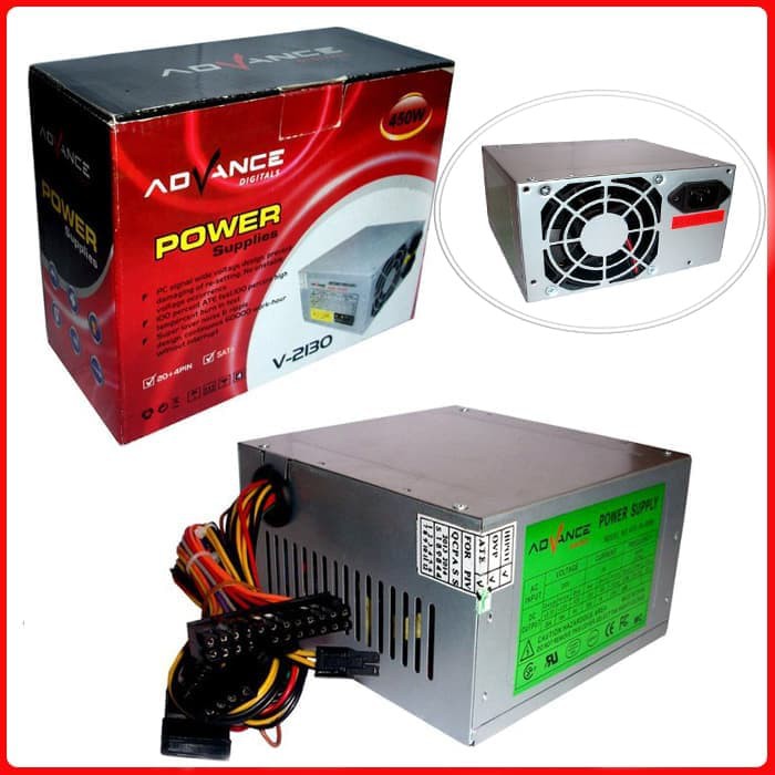 Jual POWER SUPPLY UNIT ADVANCE 450W PSU CPU PC | Shopee Indonesia