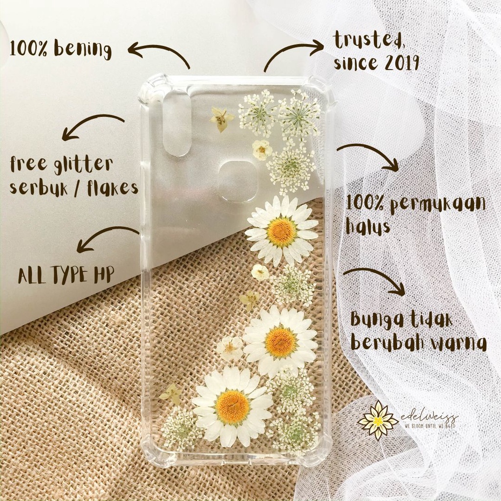 Jual Dried Flower Case | Case Custom Dried Flower / Bunga Kering Asli ...