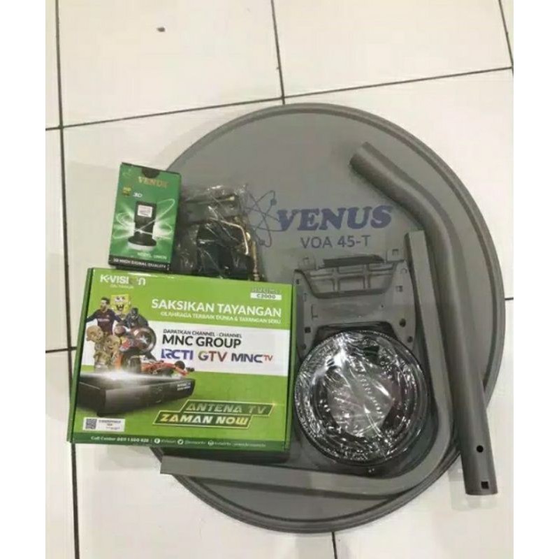 Jual parabola mini C2000 set dish venus 45cm | Shopee Indonesia